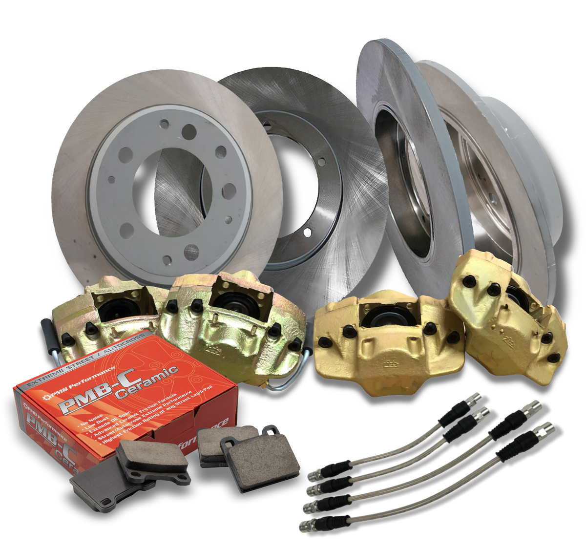 PMB Performance Brake Bundle for Porsche Model 911/912 Steel Calipers