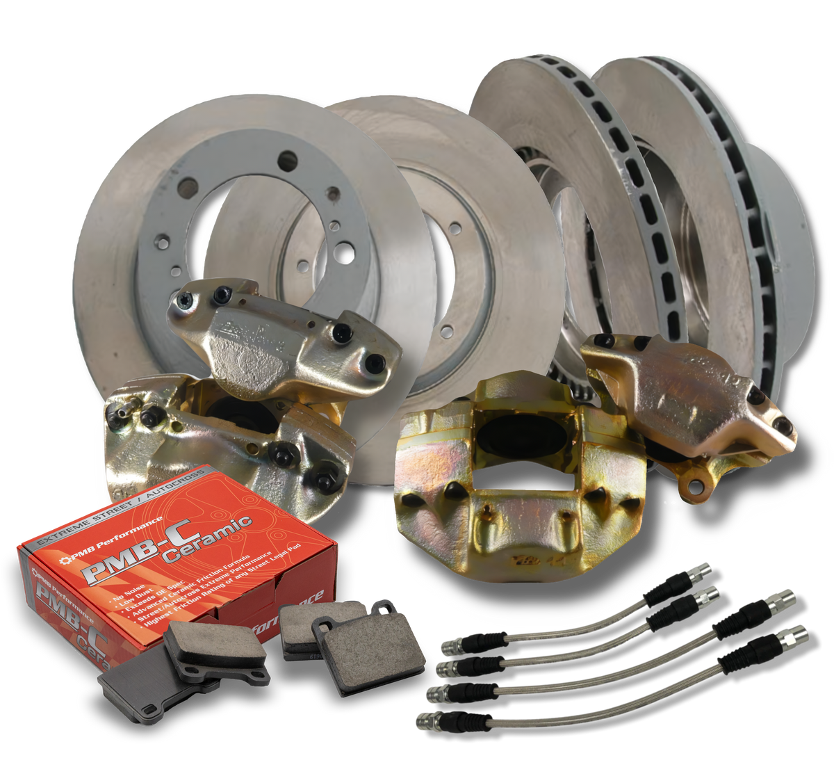 PMB Performance Brake Bundle for Porsche Model 911/912 Steel Calipers