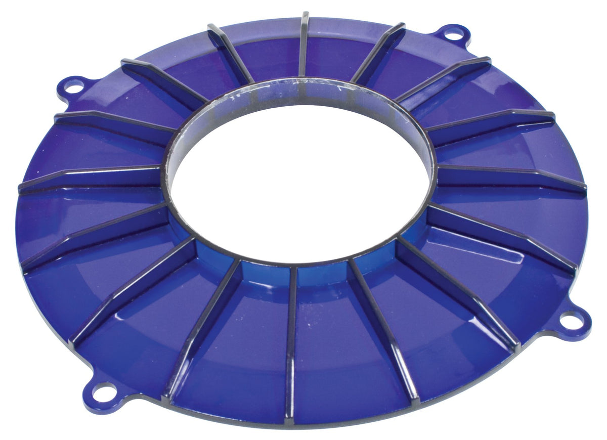 Finned Backing Plate, Blue – PMB Performance