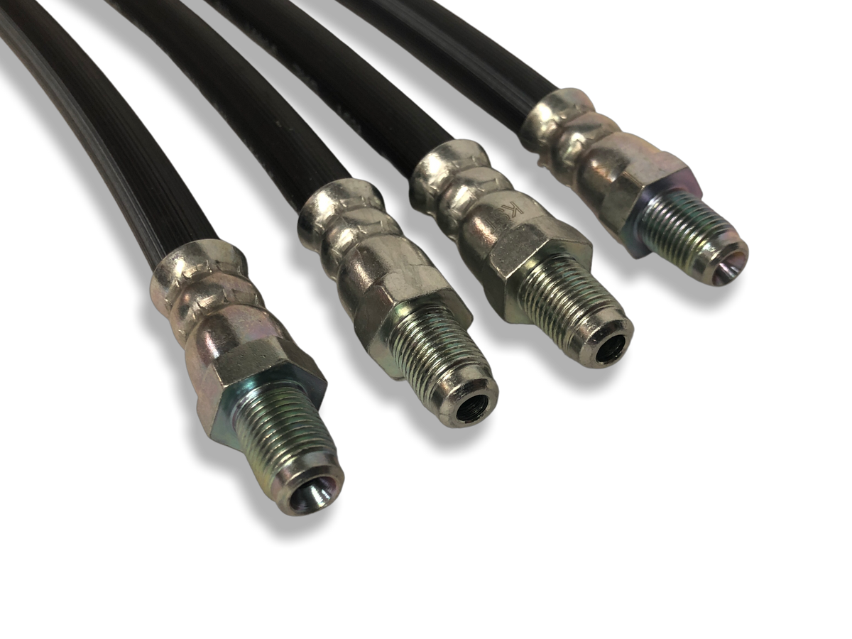 PMB Performance DirectFit Rubber Brake Lines - Set of 4 - 1960-65 Pors