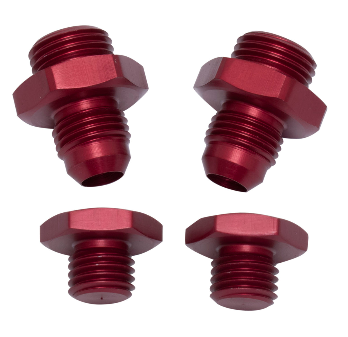 JayCee Pro Fuel Inlets - Red, Pair – PMB Performance